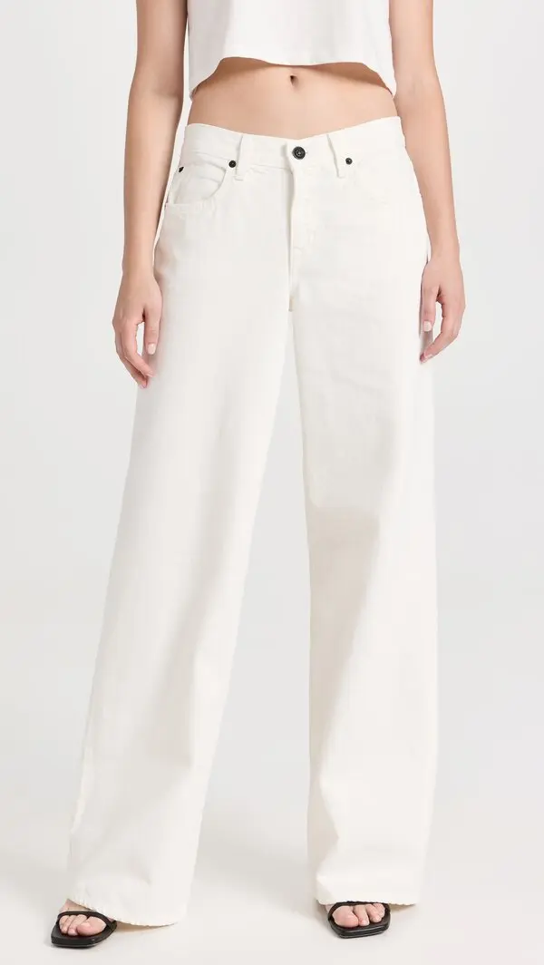 SLVRLAKE Mica Low Slung Jeans - White