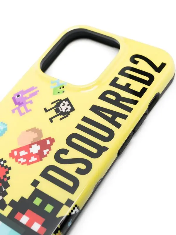 Dsquared2 Pixelated-print Iphone 14 Case