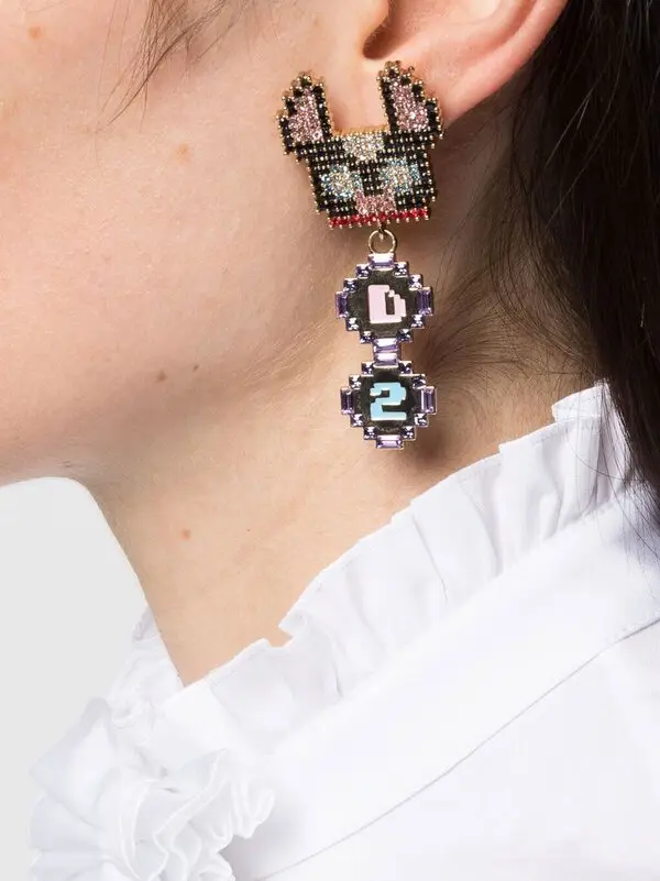 Dsquared2 Crystal-embellished Drop Earring