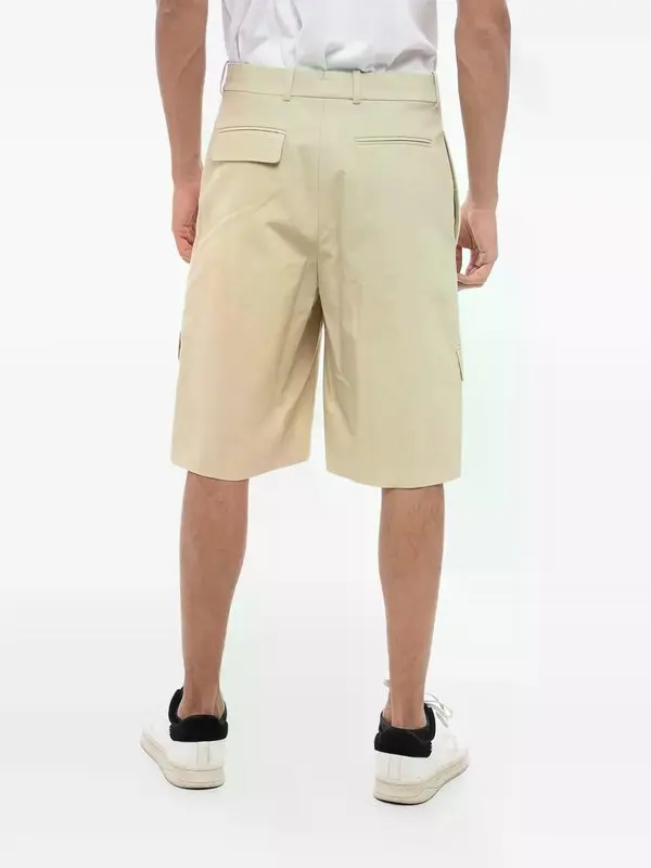 Alexander McQueen Tailored Cotton Shorts - Blue