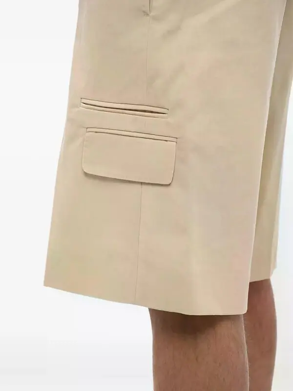 Alexander McQueen Tailored Cotton Shorts - Blue