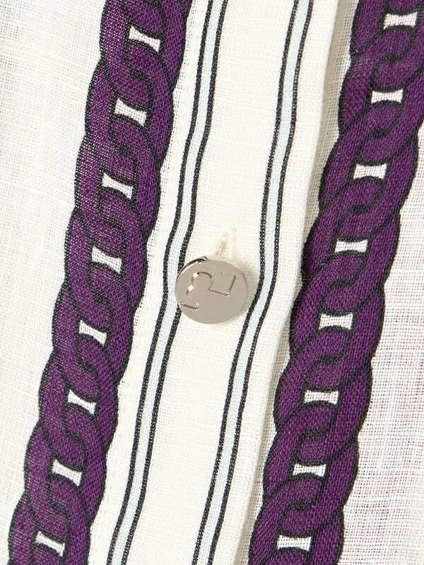 Tory Burch Printed Linen Shirt