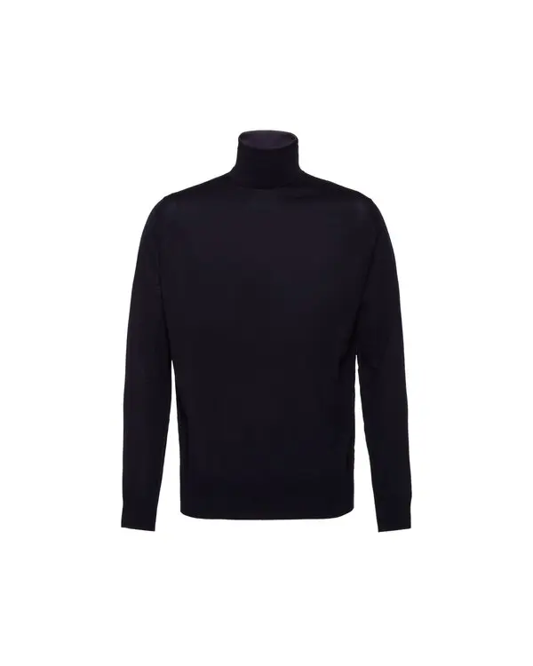 Prada Wool Turtleneck - Blue
