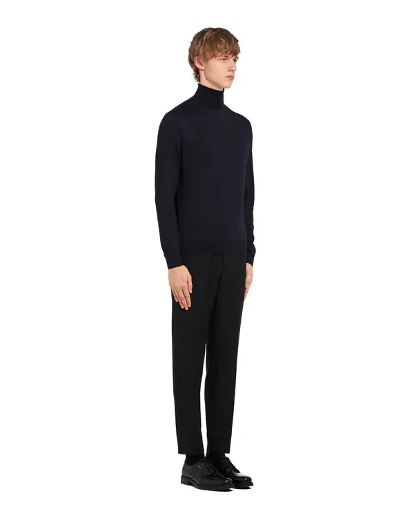 Prada Wool Turtleneck - Blue