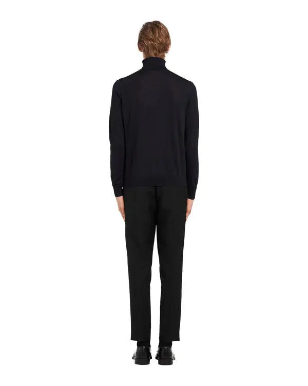 Prada Wool Turtleneck - Blue