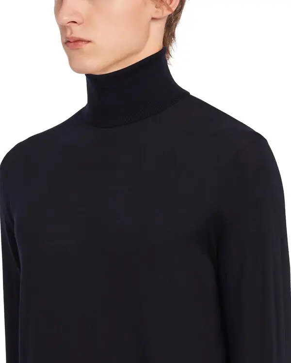 Prada Wool Turtleneck - Blue