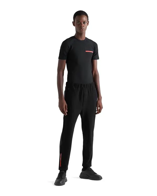 Prada Technical Fabric Slim Fit Pants - Black