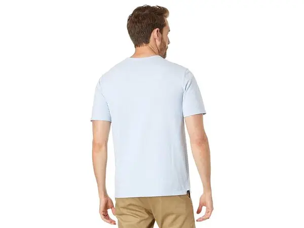 Vince Garment Dye Fleck Stripe Short Sleeve Crew Clothing Washed Porcelain