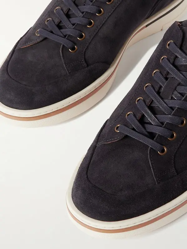 Dunhill Metropolitan Suede Sneakers Brown Men’s Size EU 41 Dunhill Metropolitan Suede Sneakers Eu 39 In Blue - 40% Off  main image 2
