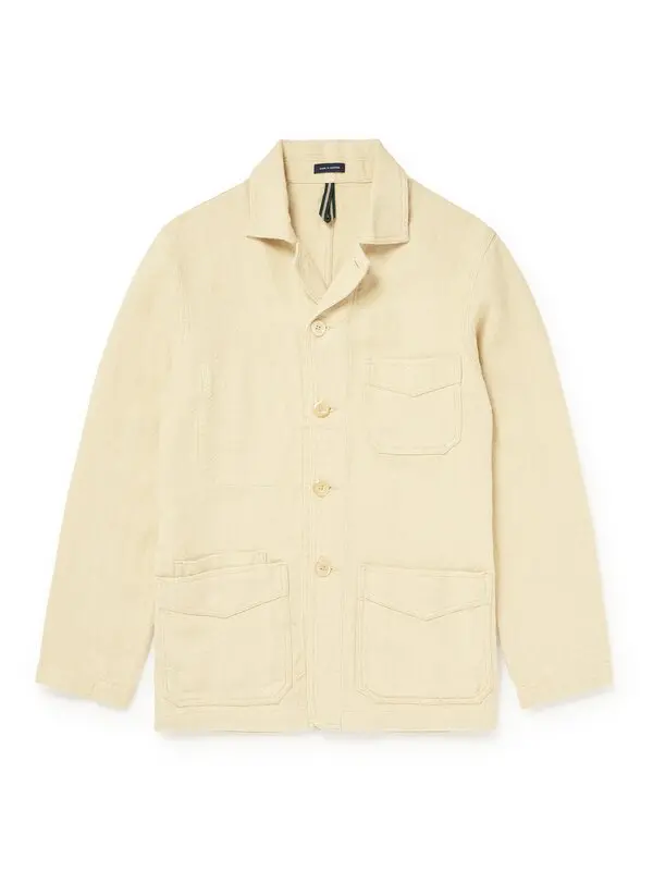 DRAKE'S Linen Overshirt