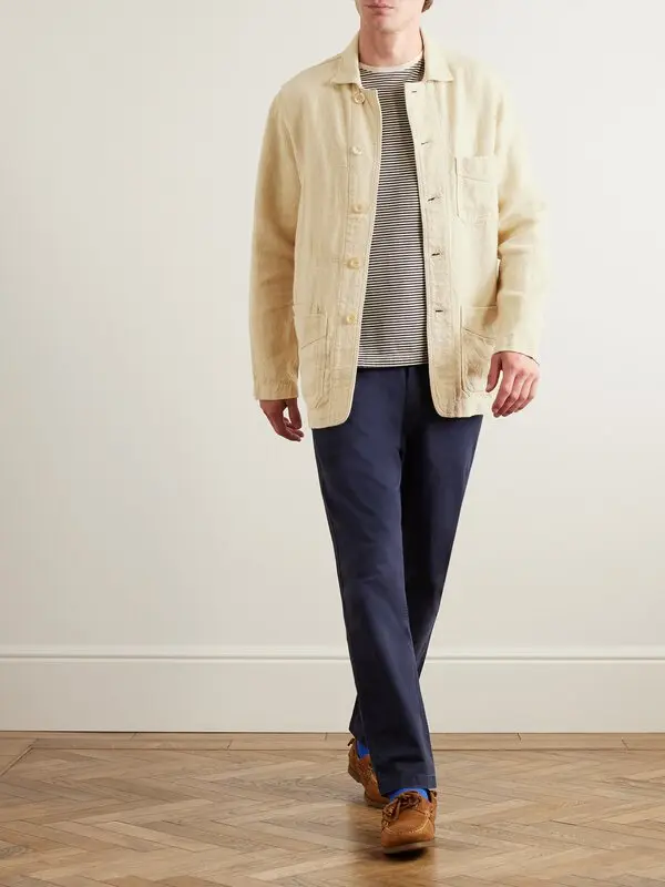 DRAKE'S Linen Overshirt