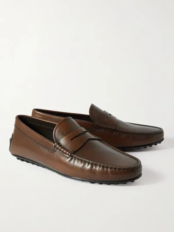 TOD'S City Gommino Leather Driving Loafers