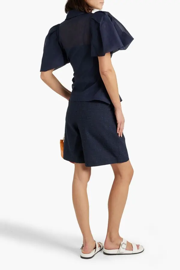Simkhai Carolina Organza Wrap Top