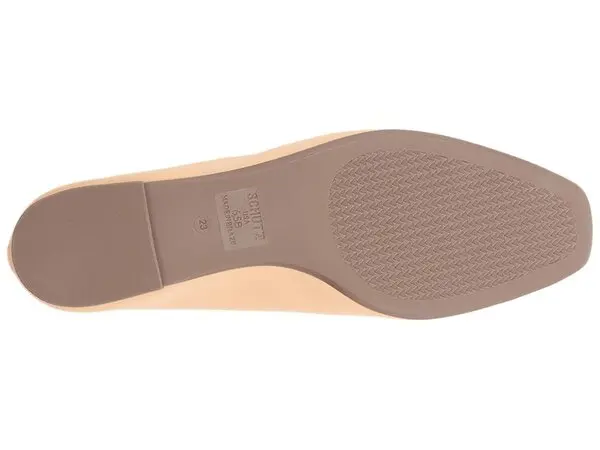 Schutz Arissa Croc Embossed Ballet Flats - Tan