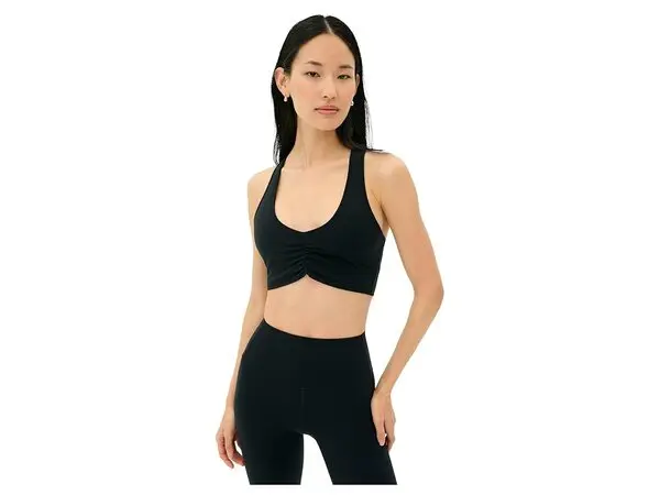 Splits59 Airweight Light Support Bra With Ruching Lingerie - Black