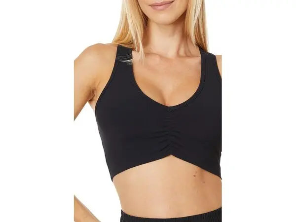 Splits59 Airweight Light Support Bra With Ruching Lingerie - Black
