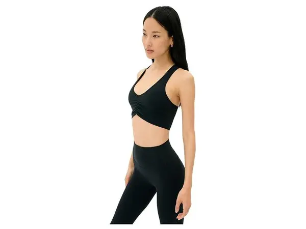 Splits59 Airweight Light Support Bra With Ruching Lingerie - Black