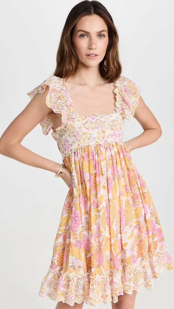 white cotton dress canada Amal Embroidered Maxi polka dot Color:As Photo Elevate your style with SELENE / A Line