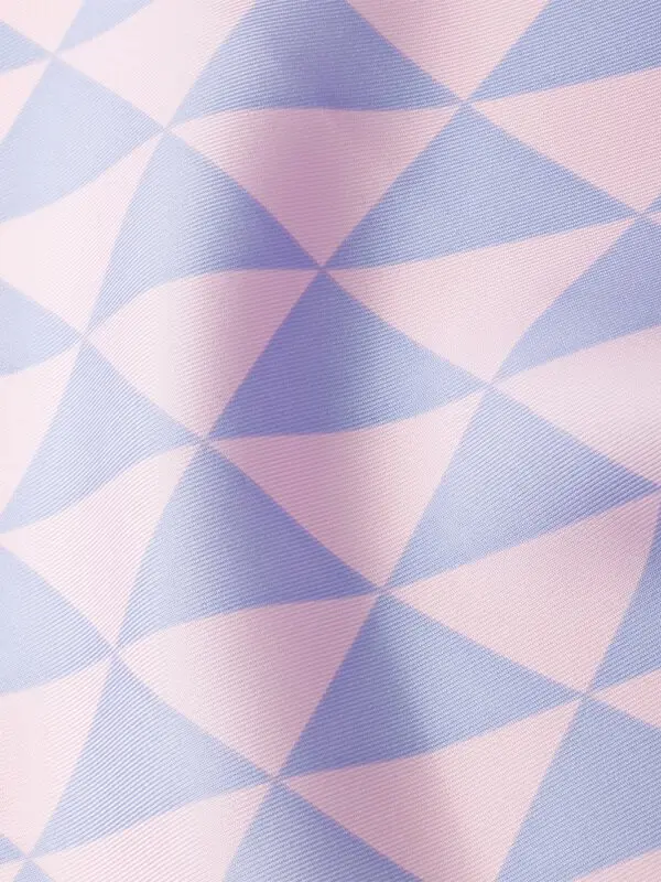 Prada Printed Silk Twill Scarf 90x90 - Pink Multi