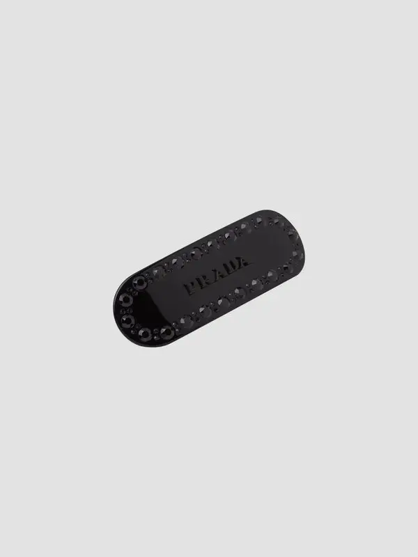 Prada Plex Hair Clip - Black