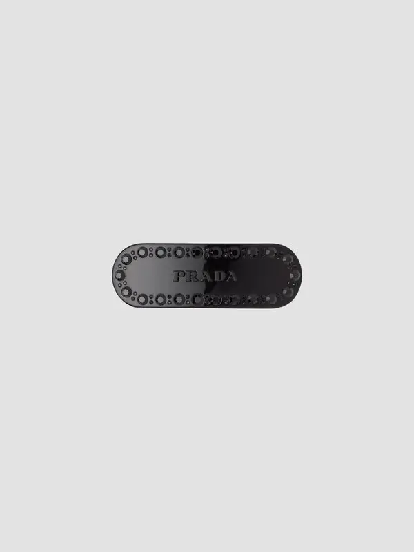 Prada Plex Hair Clip - Black