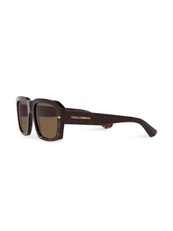 Dolce & Gabbana Tortoiseshell Square Frame Sunglasses