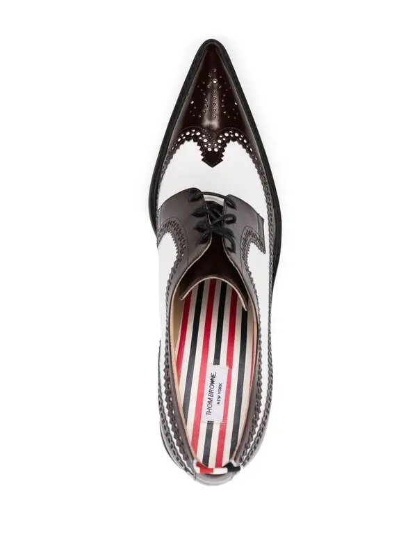 Thom Browne Soft Spazzolato Longwing Spectator Brogue Shoes
