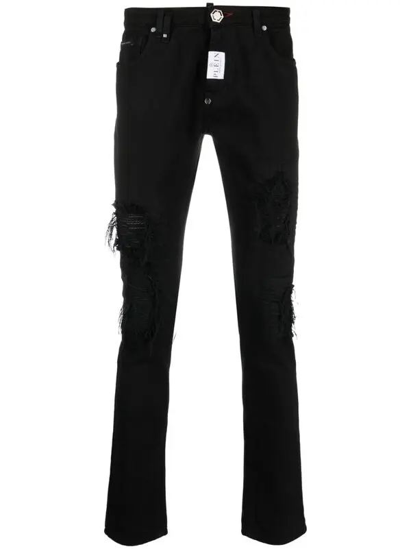 Philipp Plein Rock Star Slim-cut Jeans - Black