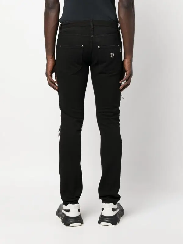 Philipp Plein Rock Star Slim-cut Jeans - Black