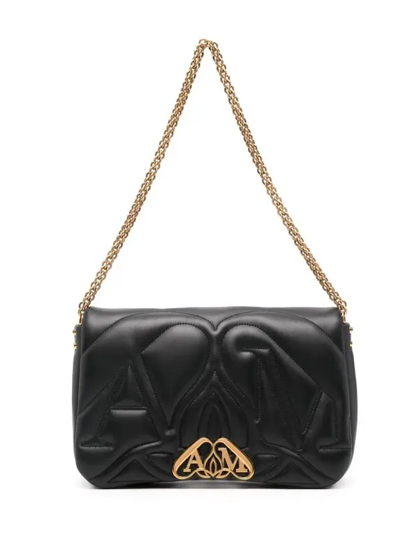Alexander McQueen The Seal Shoulder Bag - Black