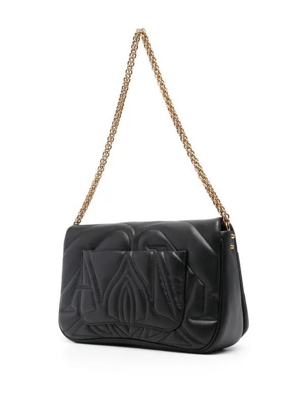 Alexander McQueen The Seal Shoulder Bag - Black