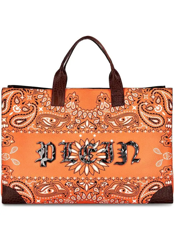 Philipp Plein Logo-print Tote Bag - Orange
