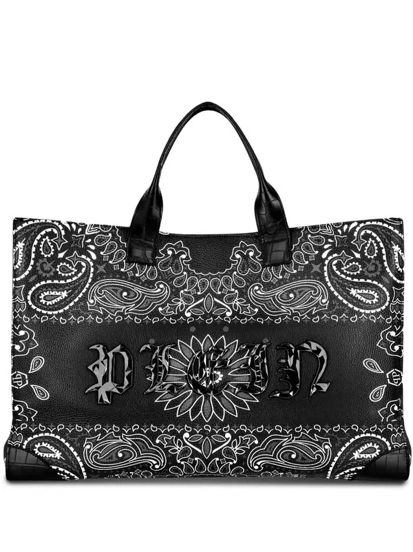 Philipp Plein Logo-print Tote Bag - Black