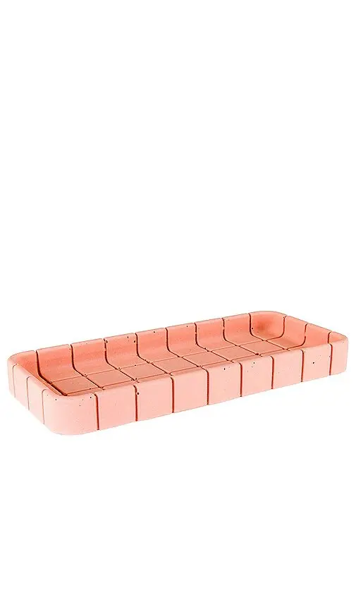 BLOCK Tile Oblong Tray In Pink - Miami Pink
