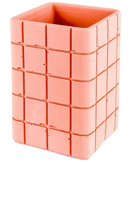 BLOCK Tile Toothbrush Holder In Pink - Miami Pink