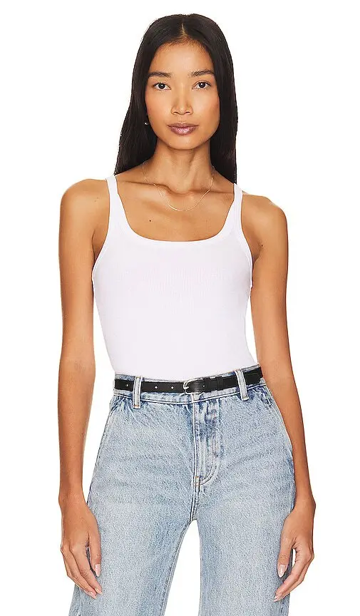 Lna Ribbed Tank - White
