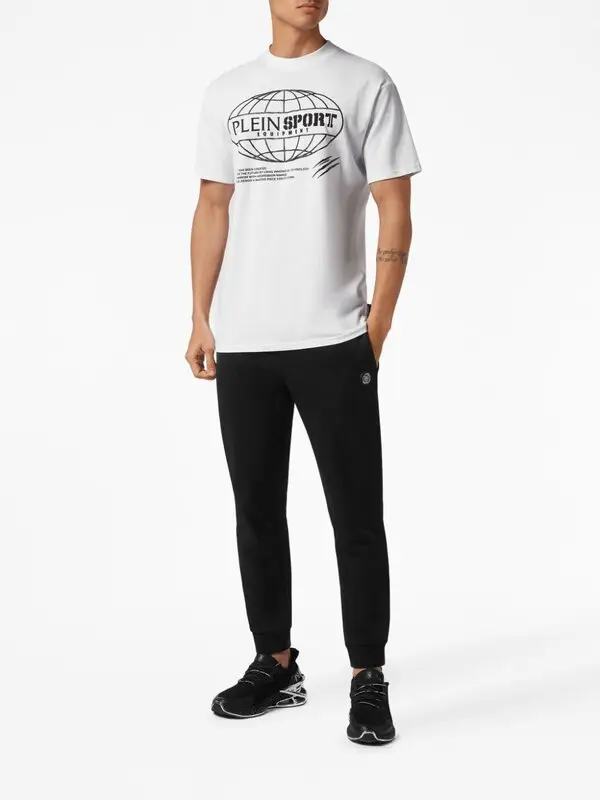 PLEIN SPORT Ss Global Express Edition Graphic-print T-shirt