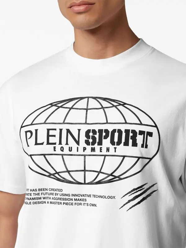 PLEIN SPORT Ss Global Express Edition Graphic-print T-shirt