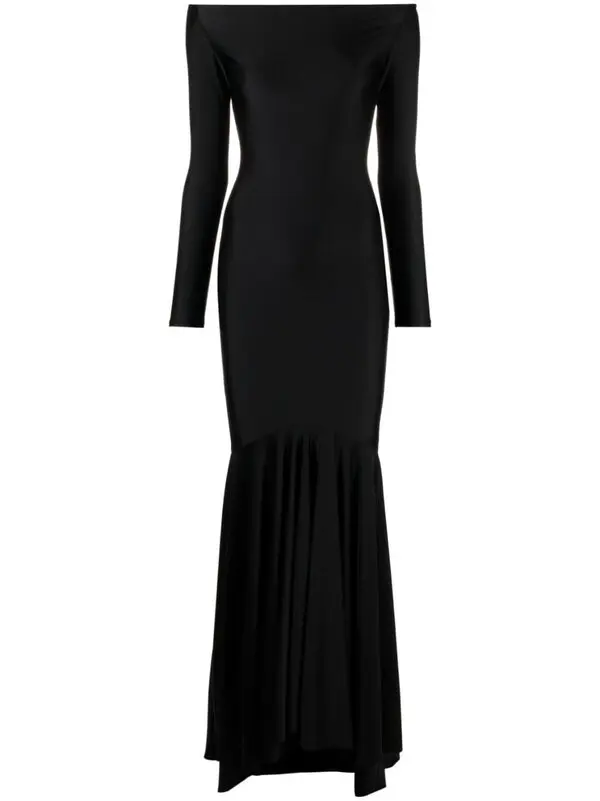 ATU BODY COUTURE Off-shoulder Gown - Black