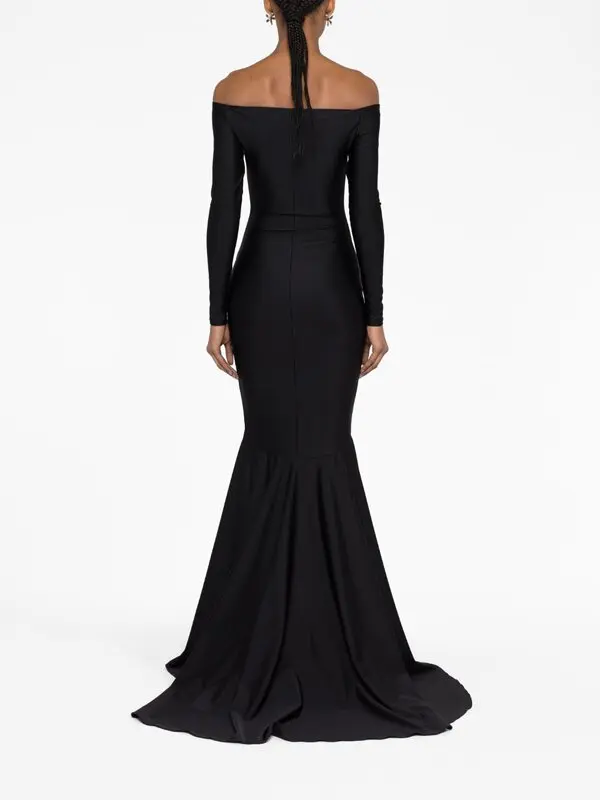 ATU BODY COUTURE Off-shoulder Gown - Black