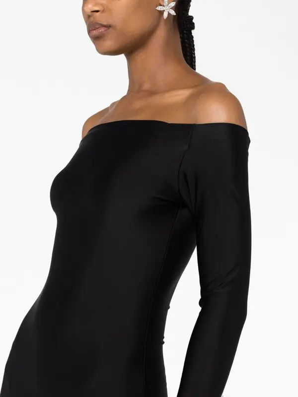 ATU BODY COUTURE Off-shoulder Gown - Black