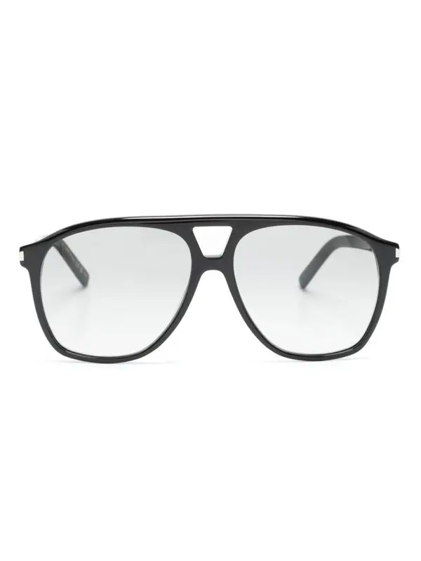 Saint Laurent Oversized Pilot-frame Sunglasses - Black
