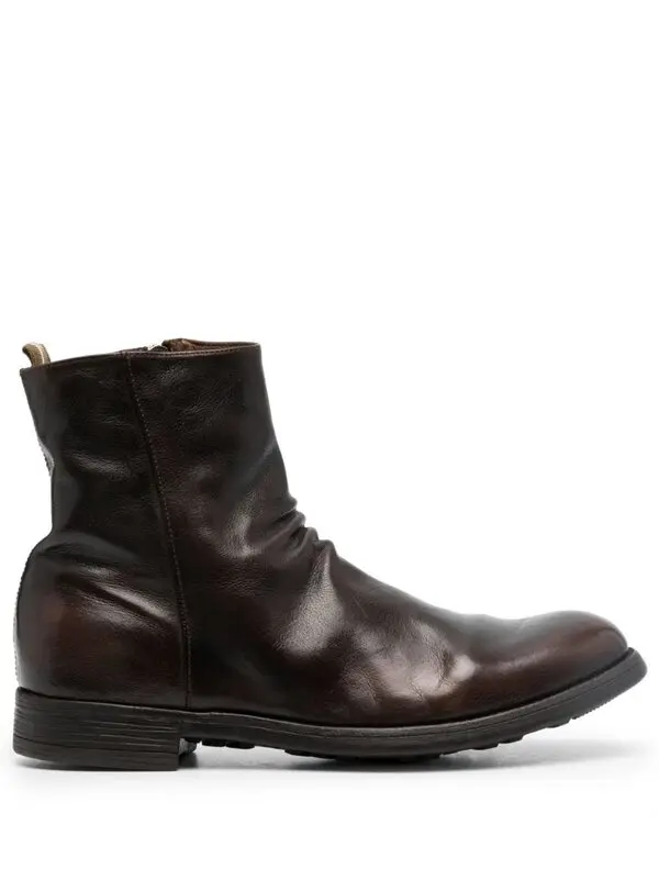 Officine Creative Chronicle 005 Leather Ankle Boots - Brown