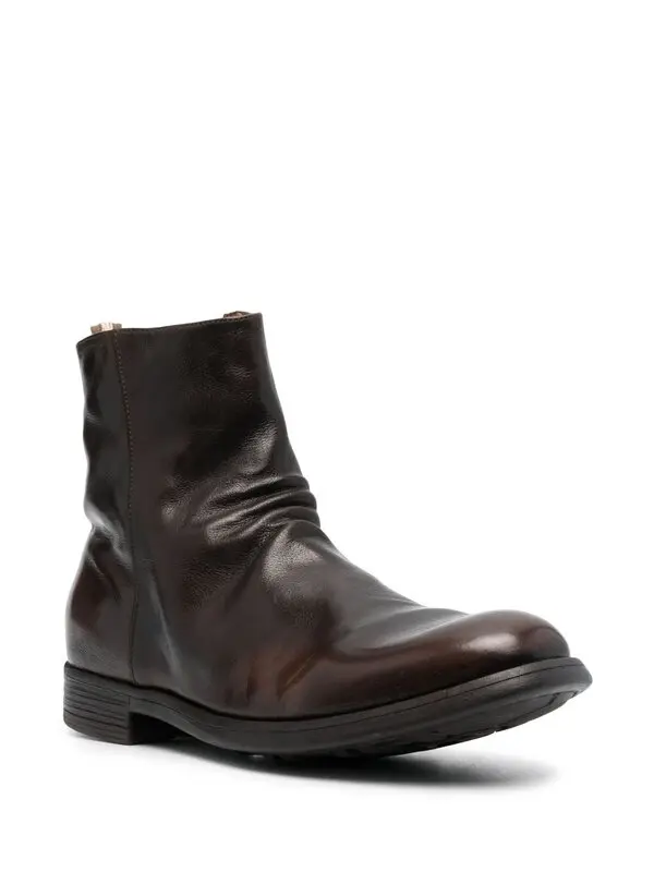 Officine Creative Chronicle 005 Leather Ankle Boots - Brown