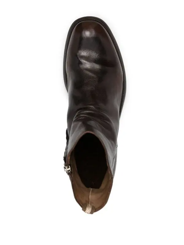 Officine Creative Chronicle 005 Leather Ankle Boots - Brown