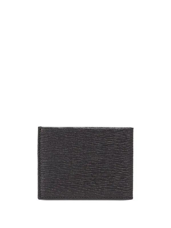 FERRAGAMO Gancini-logo Leather Wallet - Black
