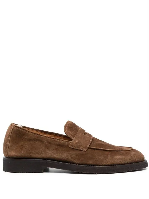 Officine Creative Opera 001 Suede Loafers - Brown