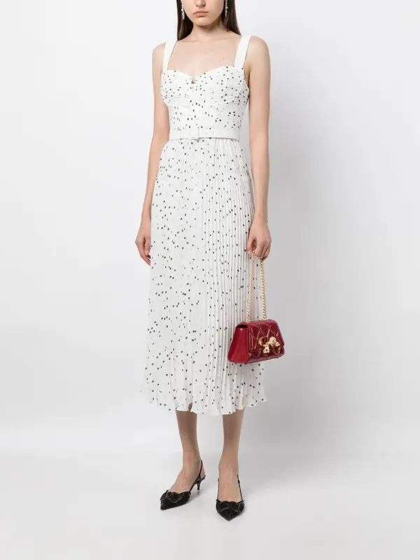 sachin and babi light blue dress Tiered Midi Dress by Self-Portrait