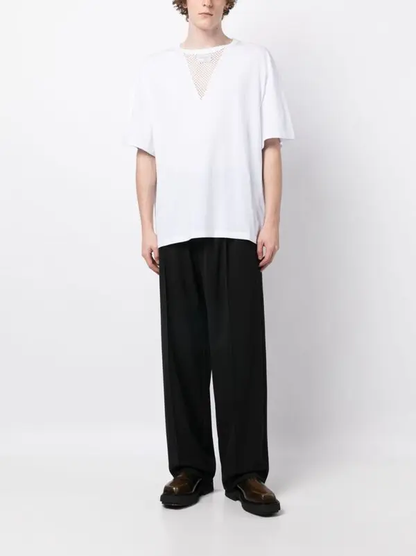 Raf Simons Fishnet-panel Short-sleeve T-shirt