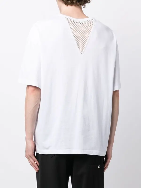 Raf Simons Fishnet-panel Short-sleeve T-shirt